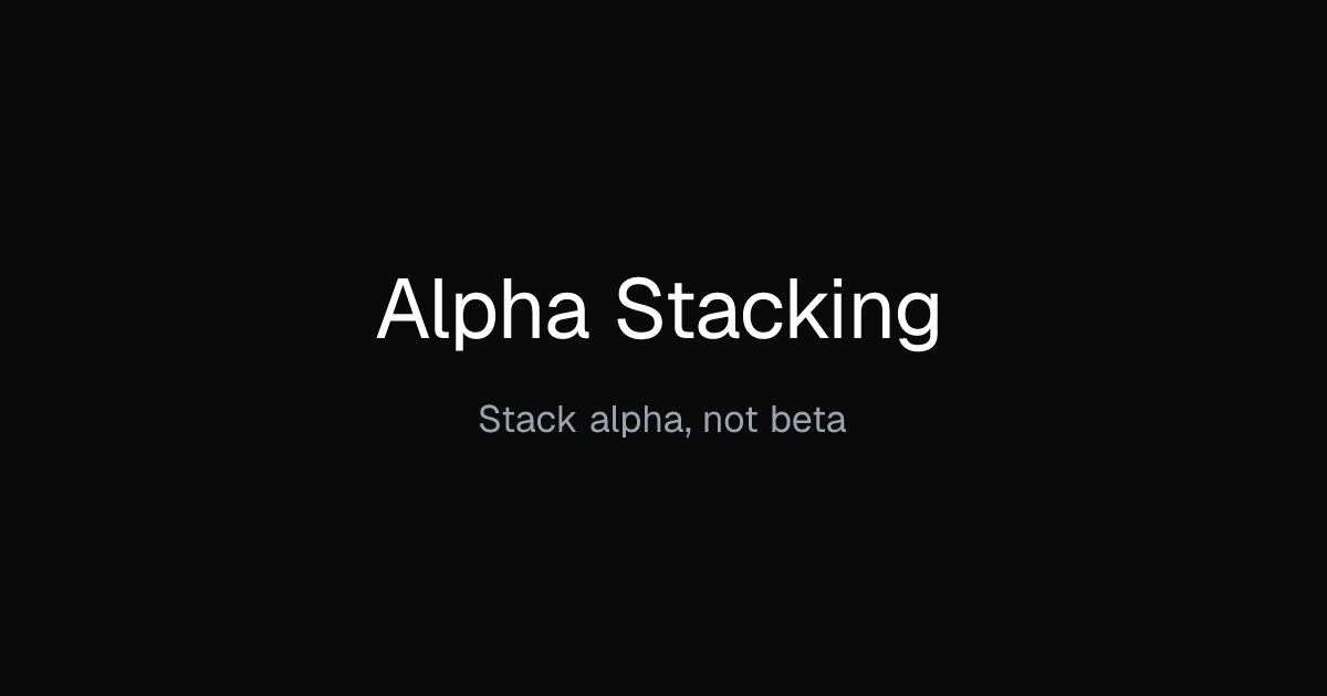 HOLD ETF — Alpha Stacking